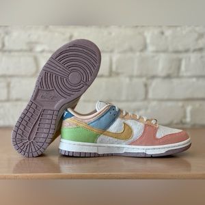 Nike | Shoes | Nike Dunk Low Se Sun Club Multi Color Sail Women Size 7 ...